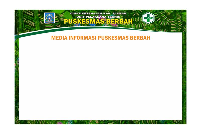 PAPAN INFORMASI RUANGAN BRB