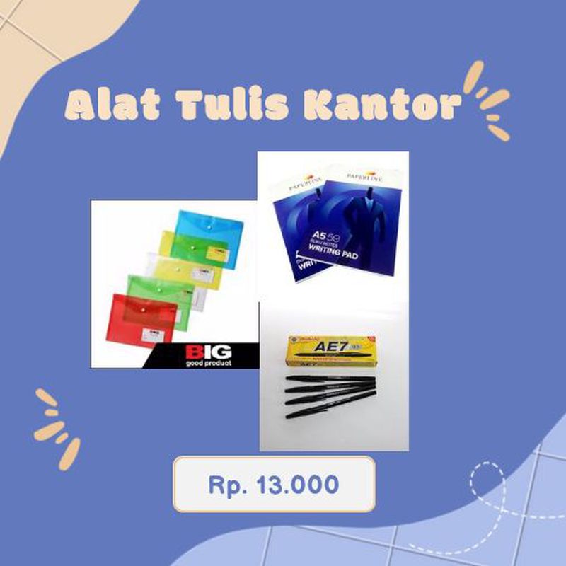 Paket Alat Tulis Kantor (Map Plastik,Block Note, Ballpoint)