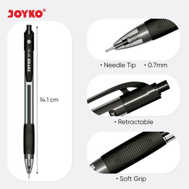 Ballpoint joyko BP 56 - Hitam