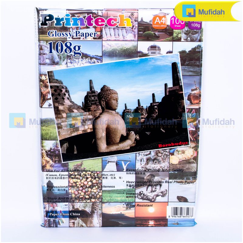 PRINTECH GLOSY PPR A4 108G