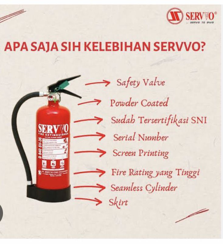 SERVVO APAR Dry Chemical Powder 3Kg (SNI)