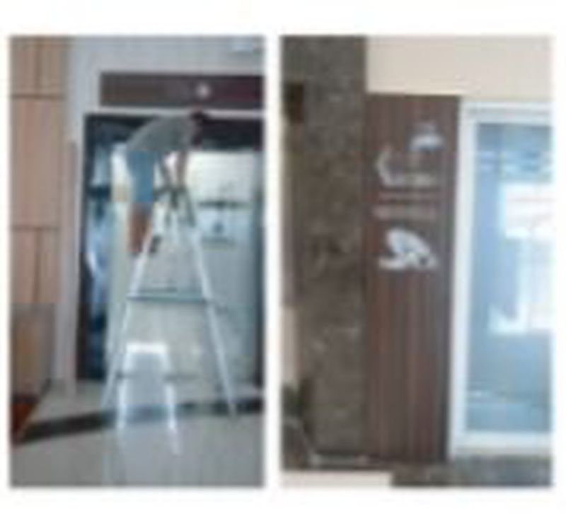 Signage/Papan Informasi Fasilitas (diatas pintu masuk)