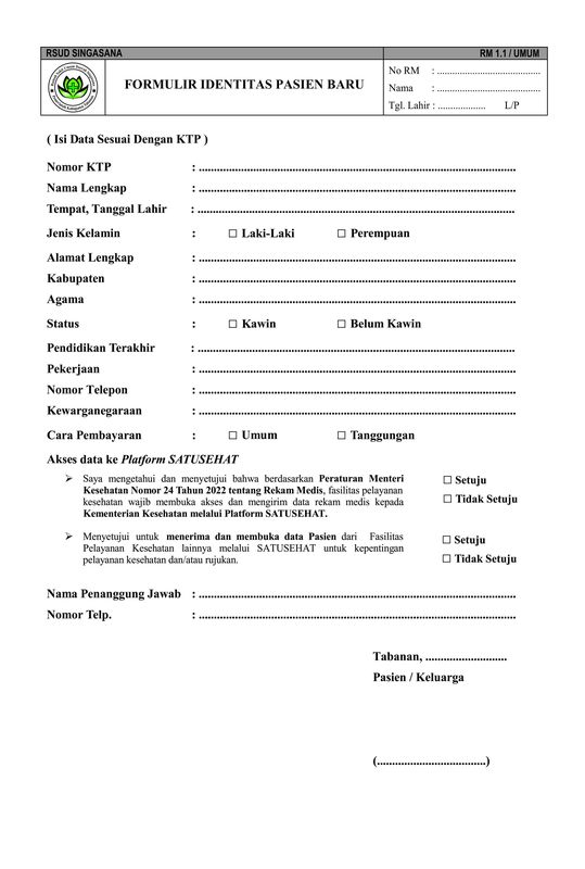 Form Informed Concent