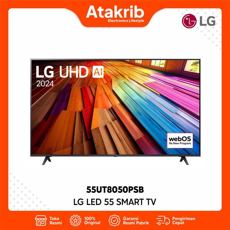 LED SMART TV 4K 55 INCH MEREK LG, TYPE 55UT8050PSB