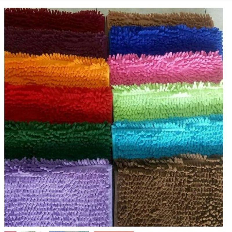 Keset kaki Microfiber/ alas kaki Microfiber - Biru