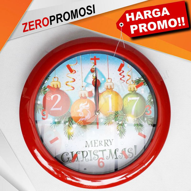 Souvenir Jam Dinding Natal Tahun Baru Custom