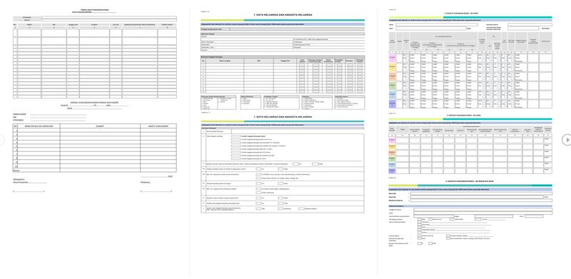 form kunjungan rumah kader posyandu Puskesmas Sleman
