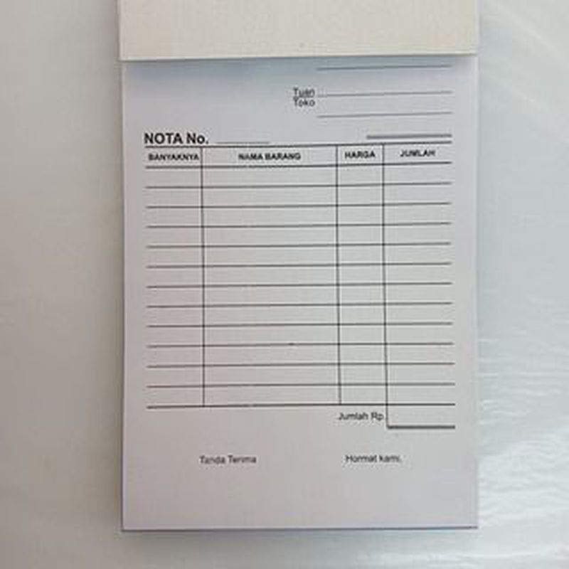 Buku Nota 3 ply (uk Kecil)