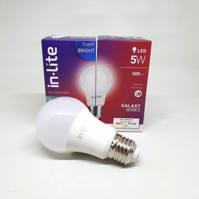 LAMPU INLITE IN-LITE LED BULB BOHLAM LED IN LITE 5W - Putih