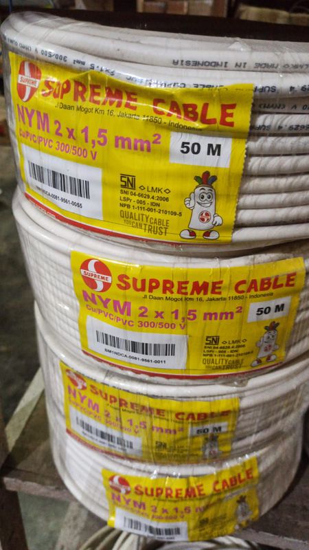 Kabel NYM 2 x 1,5 mm