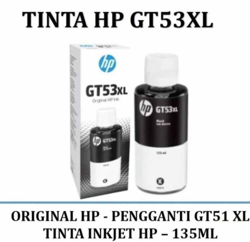 Tinta Printer Merk HP GT53XL (hitam)