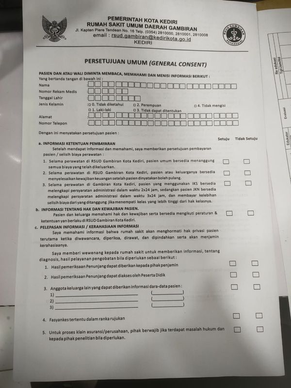 cetak form persetujuan umum Rp.300,-