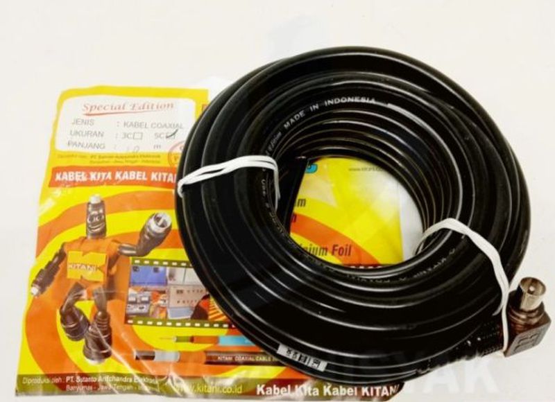 KABEL ANTEN COAXIAL 5C-2V KITANI 10 METER