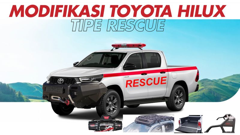 Modifikasi Kendaraan Toyota Hilux tipe Rescue