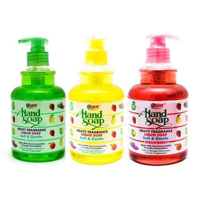 YURI HAND SOAP WASH SABUN CUCI TANGAN BOTOL PUMP 410 ML ANTI VIRUS