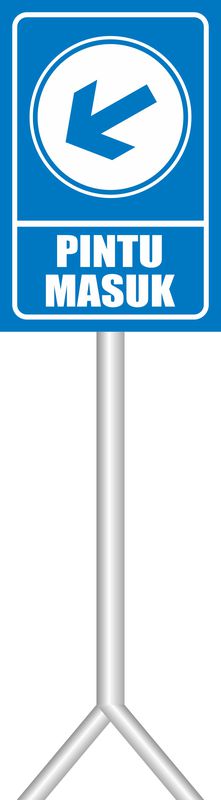 (Pre Order) Rambu portable pintu masuk