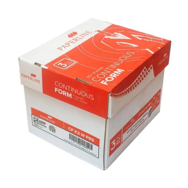 PAPERLINE CONTINUOUS FORM 3 PLAY 14 7/8 X 11 INC PUTIH