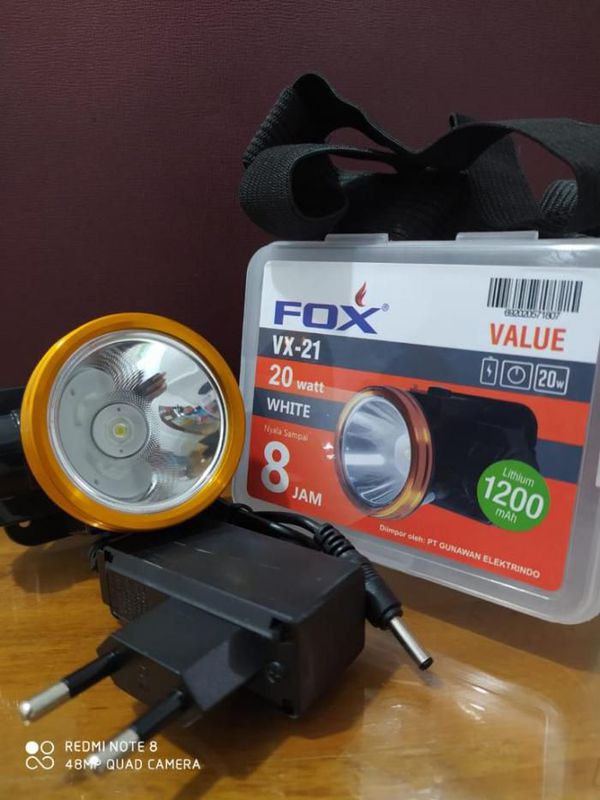 Senter Kepala Fox 8Watt