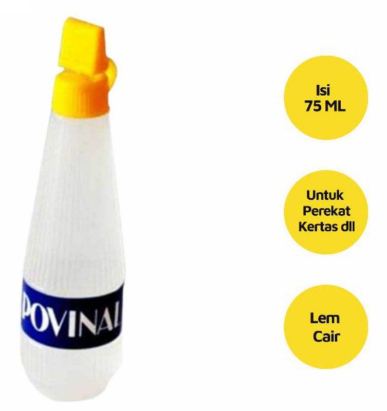 LEM KERTAS POVINAL 75 ml