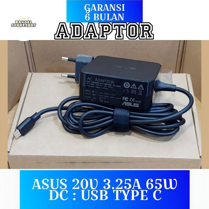 Adaptor Charger Laptop Asus Zenbook 14 OLED UX3405 UX3405MA 65W USB ...