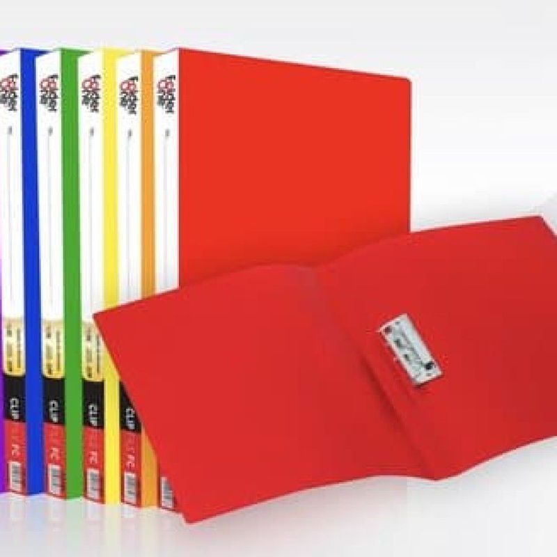 Map plastik Klip file Folio