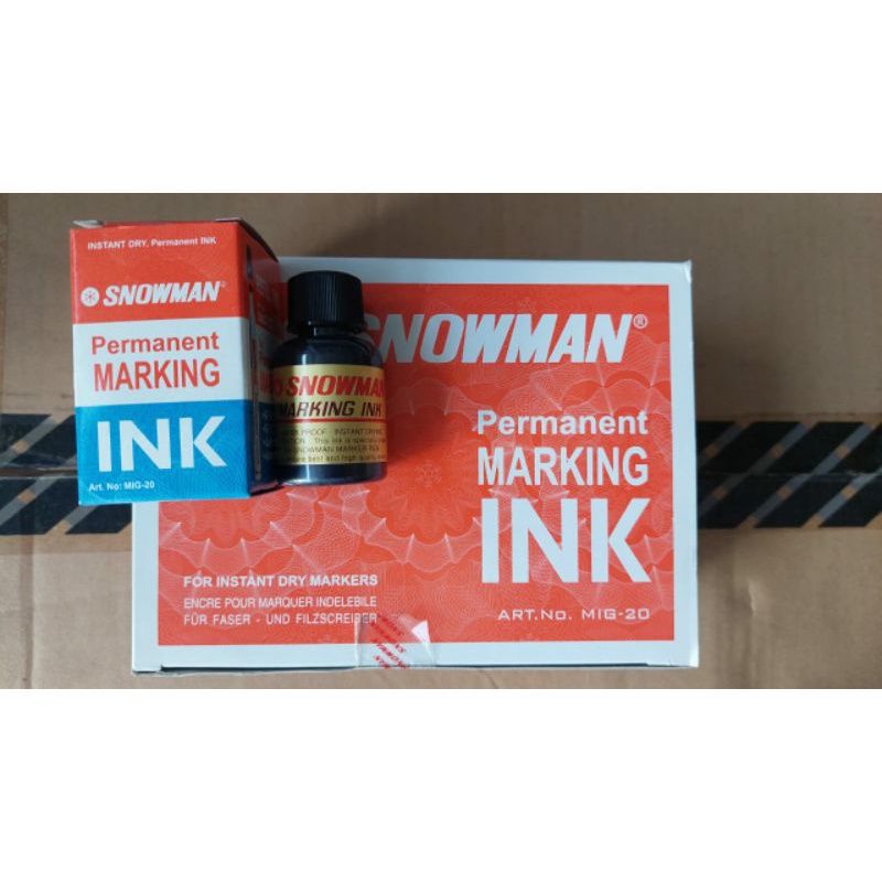 Refill Ink Permanent Marking Merk Snowman