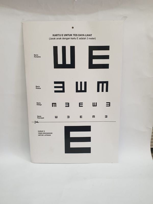 Snellen E Chart (test Mata)