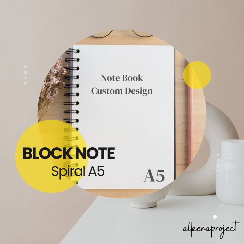 Block Note HardCover Spiral A5