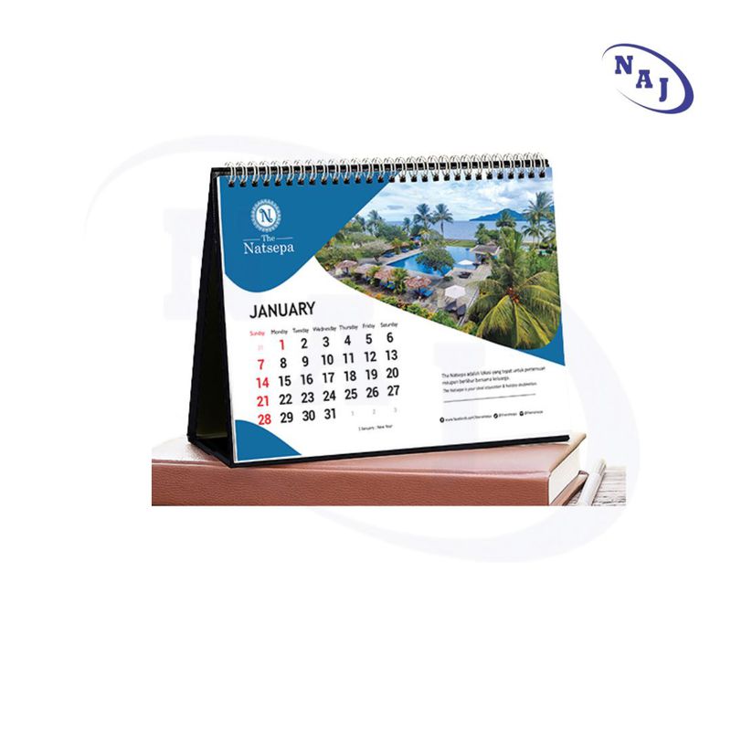 Kalender Duduk Custom
