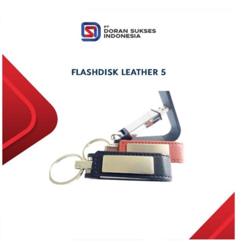 FLASHDISK LEATHER 5 - CETAK CUSTOM