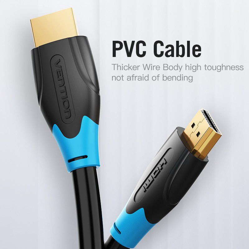 Vention [AACBJ 5M] Kabel HDMI 3D v2.0 4K UHD High Speed Quality - Bulat AAC