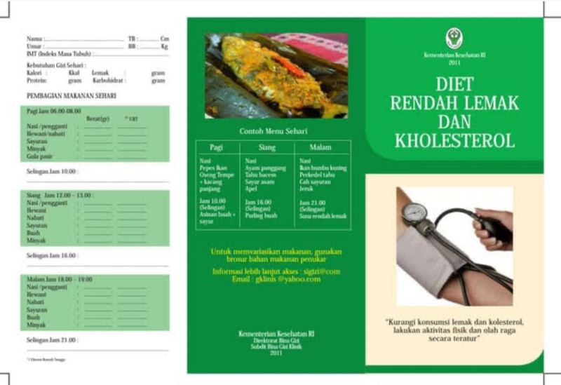 leaflet rendah lemak