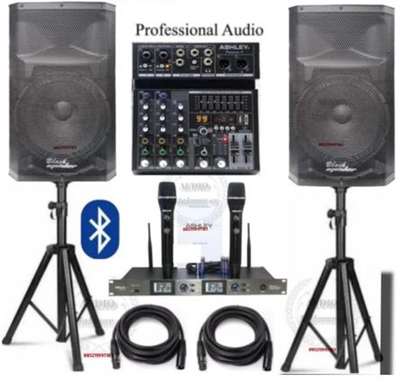 Sound Sistem Set Black Spider GT-15