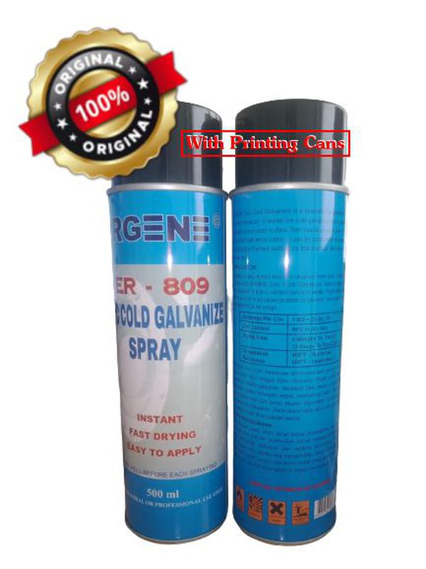 ERGENE ER809 Zinc Cold Galvanize Silver Spray 500ml Alternatif Hotdip ...