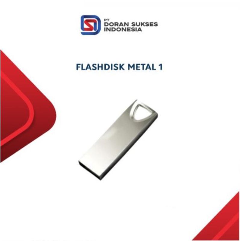FLASHDISK METAL 1 KAPASITAS START FROM 4GB - CETAK CUSTOM