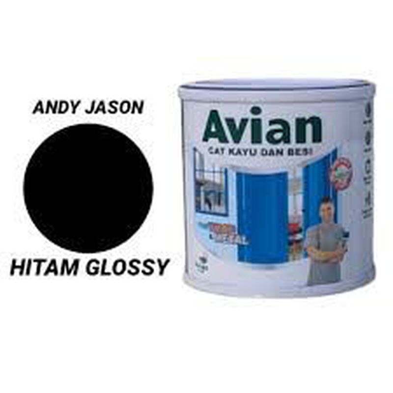 Cat Besi Merk Avian Warna Hitam Glossy