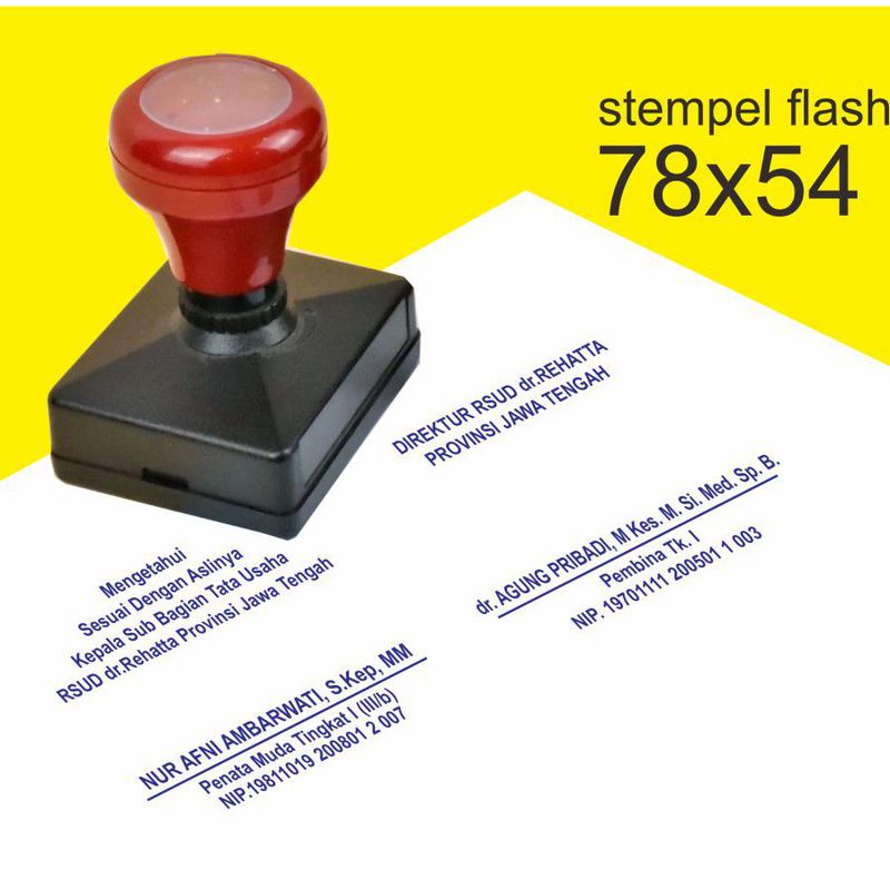 STEMPEL FLAS - CUSTOM LEGALISIR