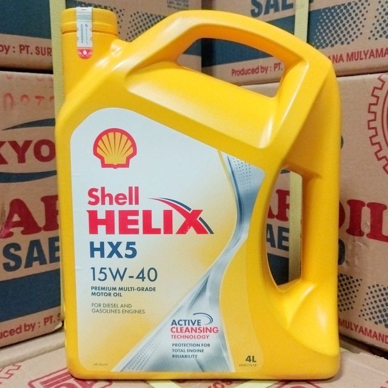 OLI MESIN SHELL HELIX HX5 15W-40 4 LITER