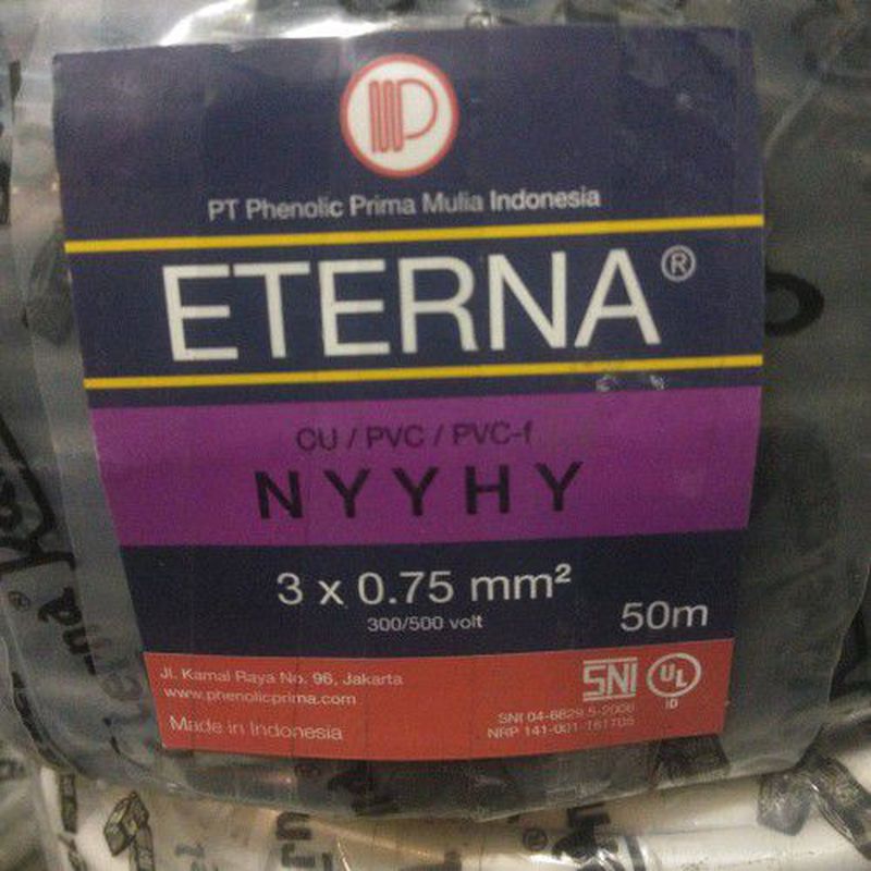 Eterna Kabel NYYHY 3x0,75