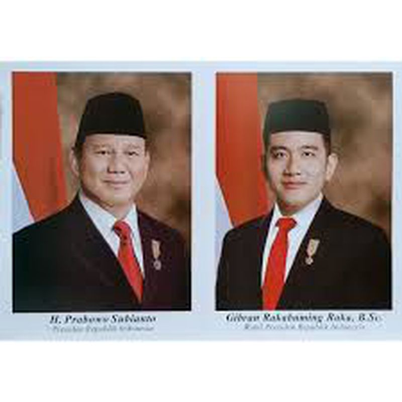 Foto Presiden dan Wakil Presiden