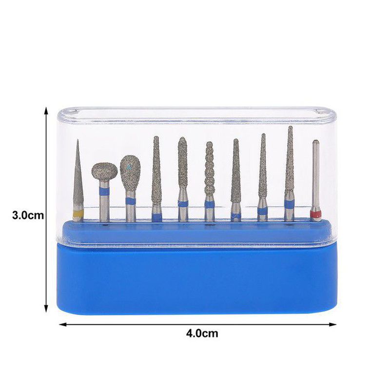 dental burs set D highspeed 10pcs mata bor gigi