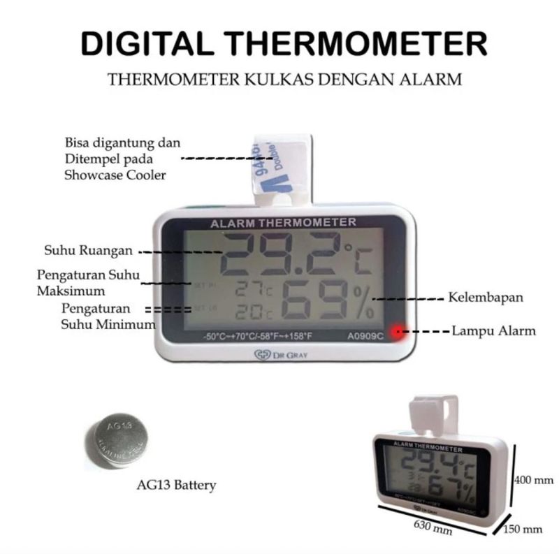 Digital Thermometer Kulkas
