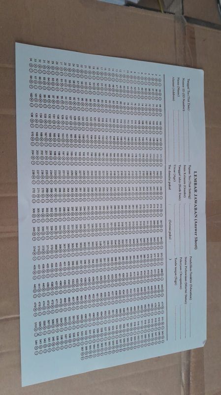 LEMBAR JAWAB PSIKOLOGI TES MMPI