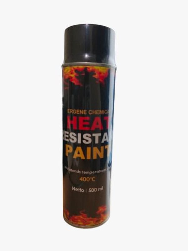 ERGENE400derajat celsius Heat Resistant Paint Black Glossy500ml High ...