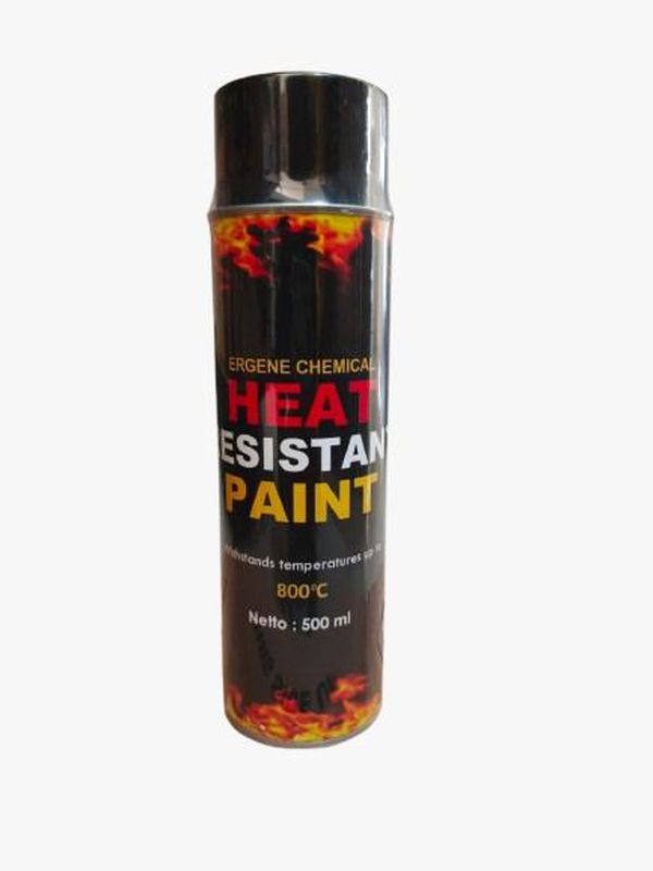 ERGENE800derajat celsius Heat Resistant Paint Black Glossy500ml High ...