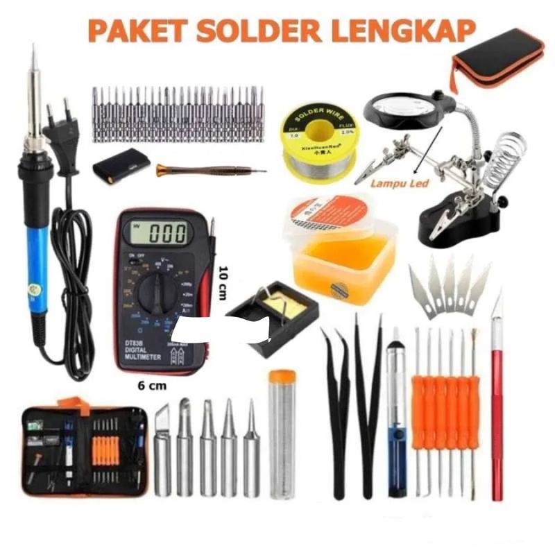 Paket Alat Solder Listrik Set Lengkap
