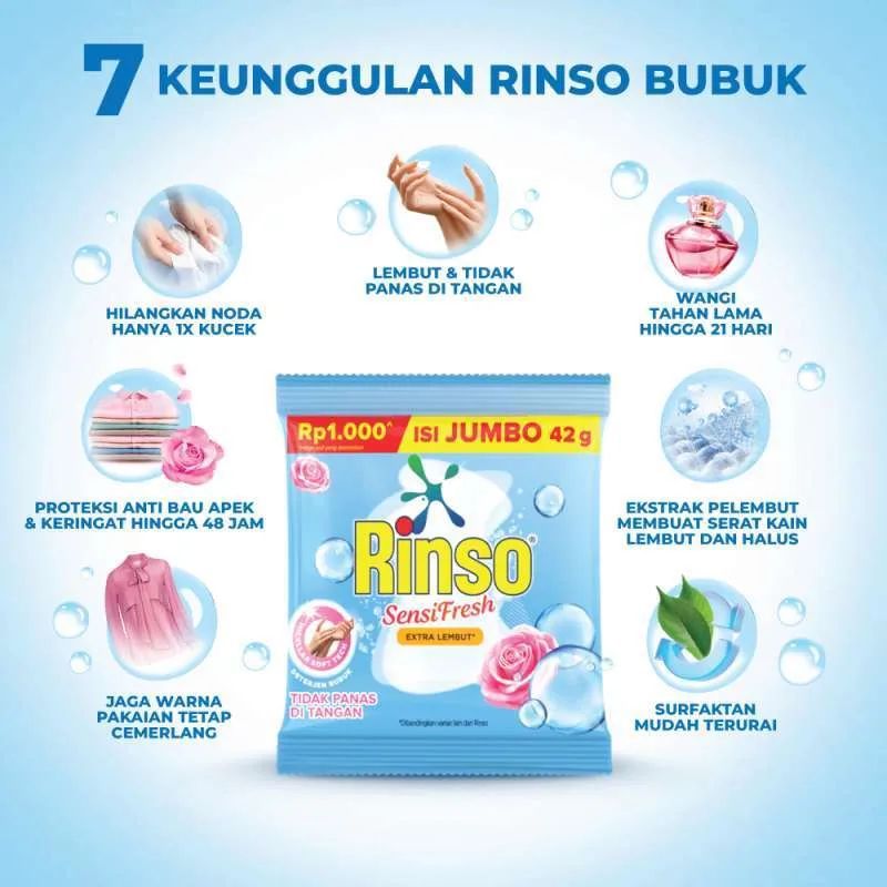 RINSO SENSI FRESH 42 gr - JAPANESE PEACH