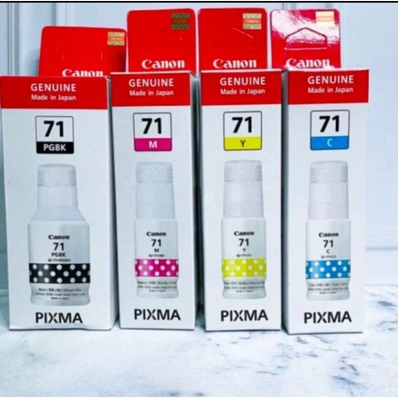 CANON Ink GI-71 Black Cyan Magenta Yellow for PIXMA G1020/G2020/G3020/G3060