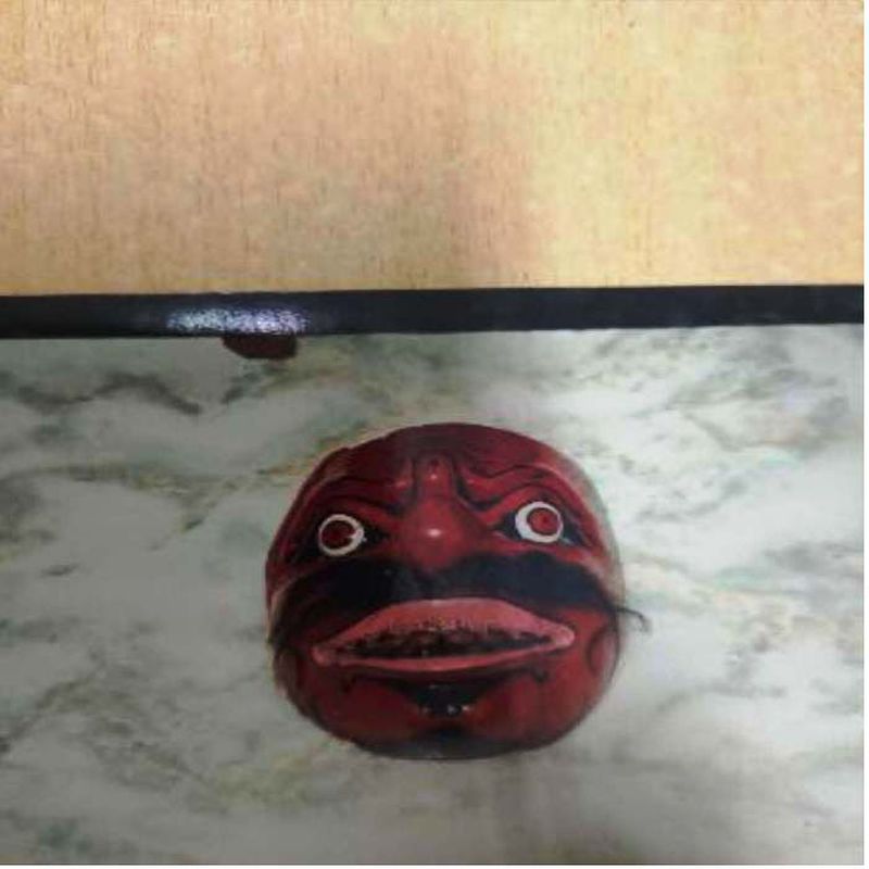 Topeng Jingga Nanom tari tradisional Cirebon