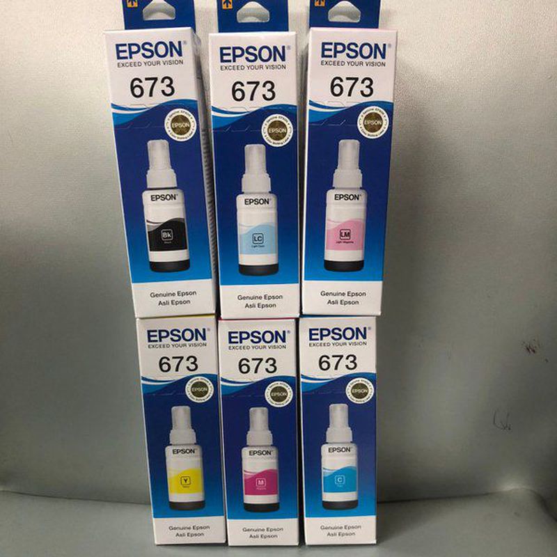 TINTA EPSON 673 ALL COLOUR - Cyan